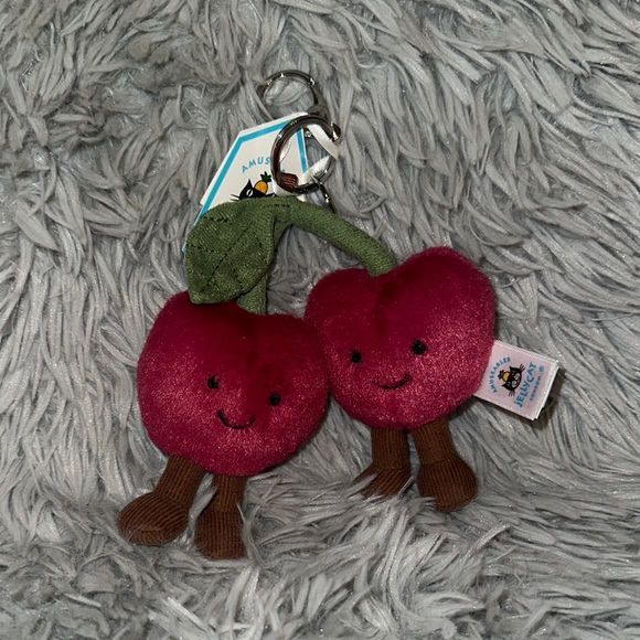Jellycat | Accessories | Jellycat Amuseables Cherries Plush Keychain | Poshmark